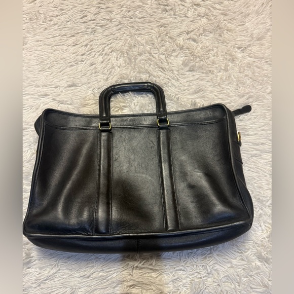 Coach | Bags | Coach Embassy Brief Black Leather Briefcase | Poshmark